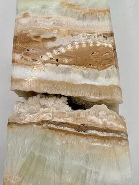 Accents | Caribbean Calcite Tower Druzy Crystal Obelisk Blue Brown 40g ...